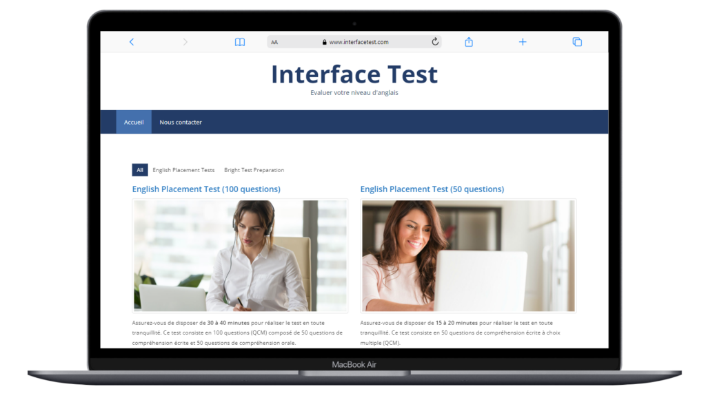 Interface Test – tests de niveaux et préparation – Interface Business ...